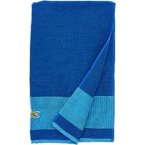 Lacoste Match Bath Towel, Cotton, Striped