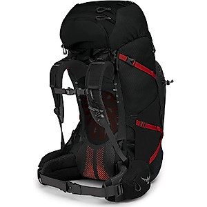 Osprey Aether Plus 85 Men's Backpacking Backpack, Black, Large/X-Large