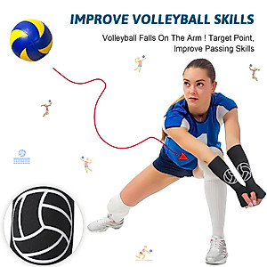 Minatee Volleyball Arm Sleeves Passing Hitting Forearm Sleeves with Protection Pads and Thumb Hole(2 Pairs,12 Inch)