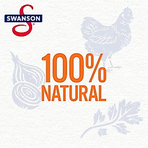Swanson 100% Natural, Gluten-Free Chicken Broth, 8 Oz Quick Cups (Pack of 4)