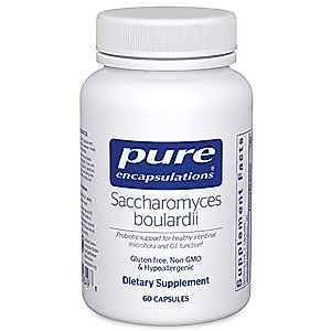 Pure Encapsulations Saccharomyces Boulardii | Natural Probiotic to Balance Intestinal Flora | 60 Capsules