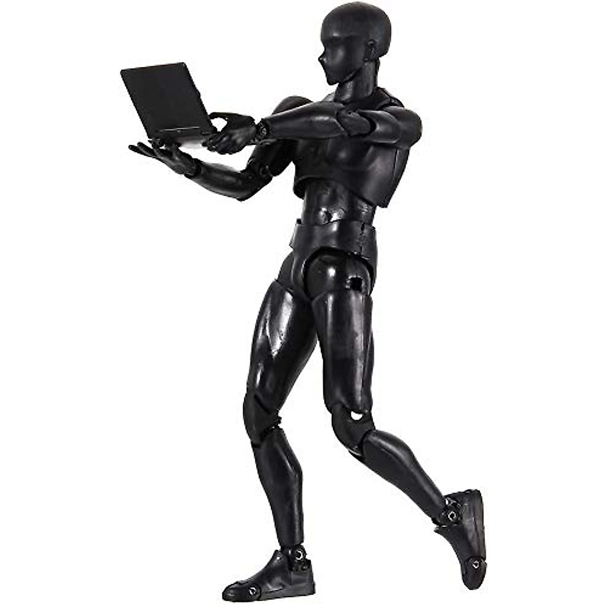 ABROBROKI Black Action Figures Body-Kun DX & Body-Chan DX PVC Figure Model Drawing for S H Figuarts with Box for Artists (Male)