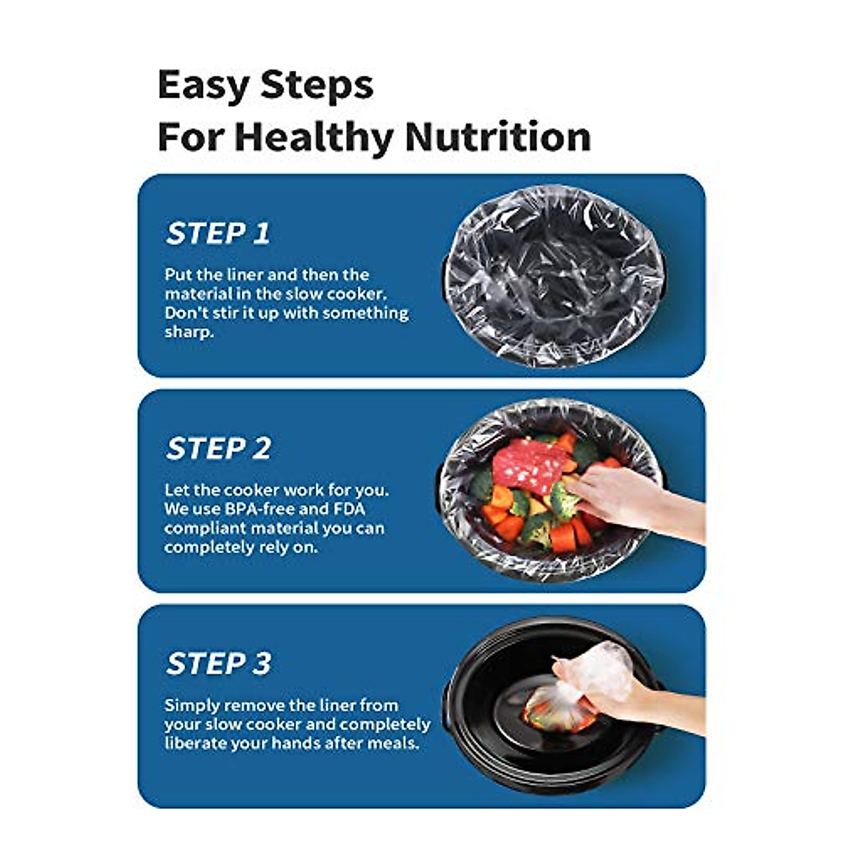 [NEW] KOOC Disposable Slow Cooker Liners and Cooking Bags, Extra Large Size Fits 6QT - 10QT Pot, 14"x 22", 1 Pack (10 Counts), Fresh Locking Seal Design, Suitable for Oval & Round Pot, BPA Free