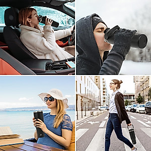 Riley Joy 32 oz 2.0 Stainless Steel Tumbler with Leak-Proof Lid and Straw, Double-Wall Vacuum Insulated Travel Mug for Coffee, Iced Tea, or Water - Ideal for Commutes and Outdoor