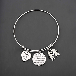 TGBJE Principal Gift Assistant Principal Gift A Truly Great Principal Is Hard To Find Bracelet Principal Thank You Gift School Administrator Gift (principal bangle)