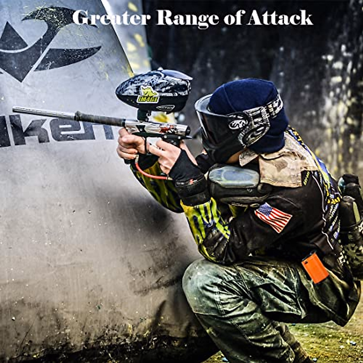 ARMARD Airsoft Grenade，Gel Blaster Grenade Launcher，Paintball Grenade，Metal Pull Ring, 6mm BBS Tactical Whirligig Impact Grenade, 7mm Gel Shower for Strike Game