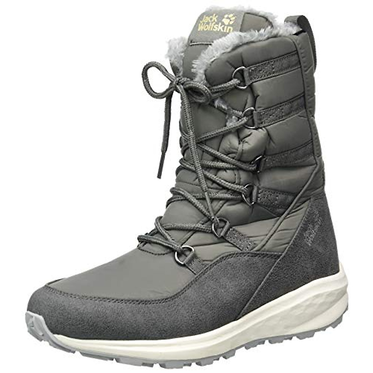 Jack Wolfskin Women's Nevada Texapore High Hiking Shoe Boot, Dark Grey/Light Grey, 9.5