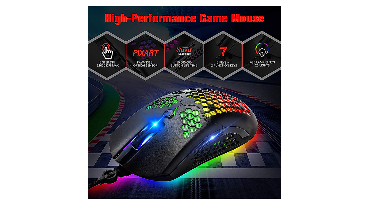 3-in-1 Wired Gaming Keyboard & Mouse Set