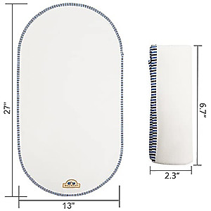 Longer Waterproof Changing Pad Liners for babies 3 Count by BlueSnail (snow white, 13.3"x26")