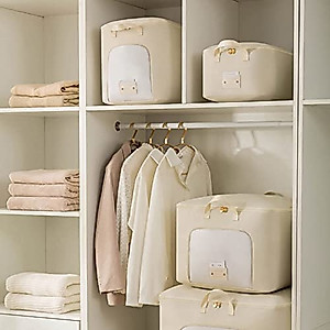 Askfairy Multipurpose Storage Bag, Foldable Quilt Storage Bag for Quilts,Blankets, Clothes, Breathable, Sturdy