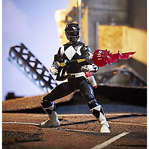 Power Rangers Lightning Collection Mighty Morphin Black Ranger 6-Inch Premium Collectible Action Figure Toy with Accessories