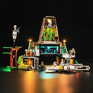 Hilighting Upgraded Led Light Kit for Lego A New Hope Yavin 4 Rebel Base Building Set, Remote Control Compatible with Lego 75365 Model for Adults, Fun Gift for Lovers (Model Not Included)