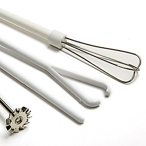 Norpro Cordless Mini Mixer, 5 Piece Set, One Size, White