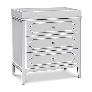 DaVinci Chloe Regency 3-Drawer Dresser In Fog Grey