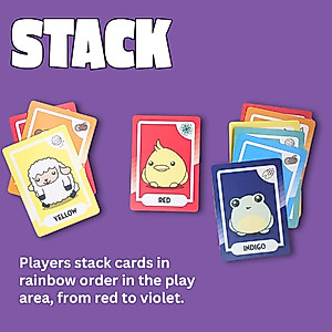 Rainbow Bunny Bop - A Family-Friendly Card Game - Perfect for Boys, Girls, Kids, Families & Adults Who Love Card Games and Board Games