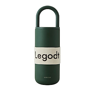 Odense Legodt Loop Tumbler 20oz with Lid and Handle - Insulated Tumbler with Leak-Resistant Lid - Double Stainless Steel Travel Coffee Mug, Water Bottle, Keeps Drinks Hot or Cold(Sweet Pumpkin)