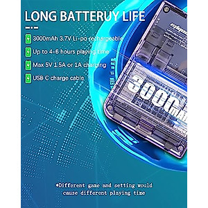 Miyoo Mini Plus Retro Handheld Game Console,Retro Game Emulator Console for Adults and Children,3.5" IPS Screen,64GB TF Card 10,000+ Games,Portable Rechargeable Open Source,Support WiFi (Purple)