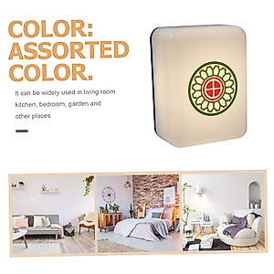 OSALADI 1pc Mahjong Light Lampara De Decorative Night Lights Night Light for Nursery Silicone Night Lamp Cartoon Book Light Night Lamp Mahjong Decorative Lamp