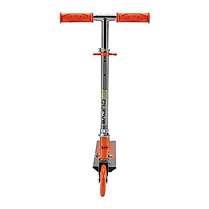 Curve ACTSCOT-489CV-ORG Standard Folding Metal Scooter for Kids, Easy Fold-N-Carry Design, Ultra-Lightweight, Portable Folding Design Comforable & Safe Durable & Easy to Ride, Orange