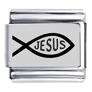 Christian Fish Laser Italian Charm