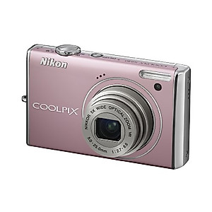 Nikon Coolpix S640 12.2MP Digital Camera with 5x Wide Angle Optical Vibration Reduction (VR) Zoom and 2.7-inch LCD (Precious Pink)