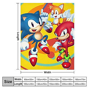 Cartoon Blanket Suitable for Sofa Living Room Warm and Soft for Boy Girls Teens Adult A Good Choice for Gifts