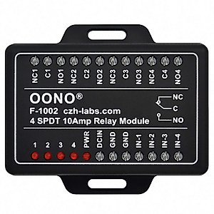 4 SPDT 10Amp Power Relay Module for Raspberry Pi etc IoT Project, DC5V Version