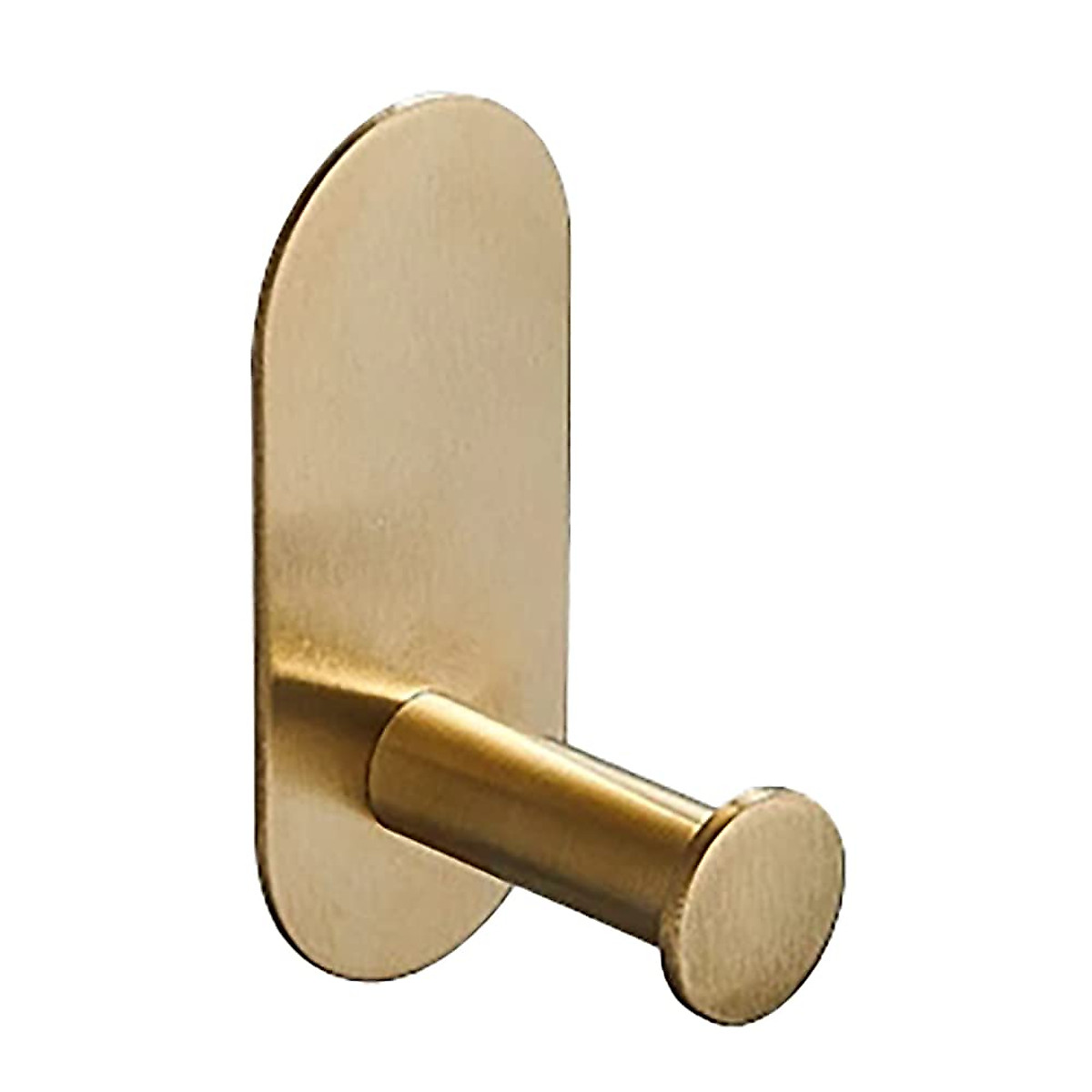 OSER Wall Mounted Hand Towel Bar Rack Brushed Gold Stainless Steel Round Toilet Paper Holder Hook Hardware Accessories,10cm