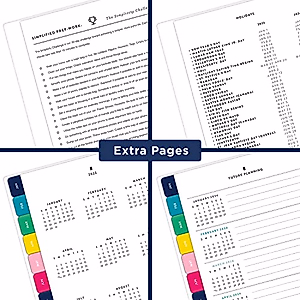 AT-A-GLANCE 2023 Weekly & Monthly Planner, Simplified by Emily Ley, 5-1/2" x 8-1/2", Small, Monthly Tabs, Climbing Rose (EL92-200)