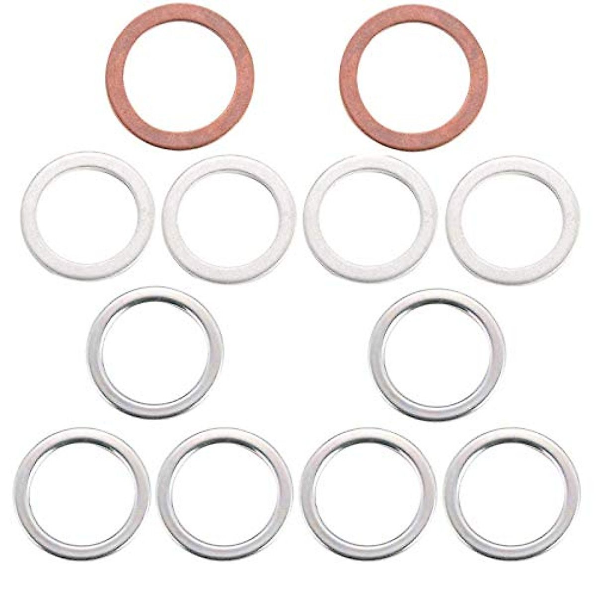 12157-10010 90430-24003 90430-18008 Differential and Transmission/Transfer Case Drain Plug Crush Washers Gaskets Compatible with Toyota 4runner Tacoma Tundra FJ cruiser Land Cruiser
