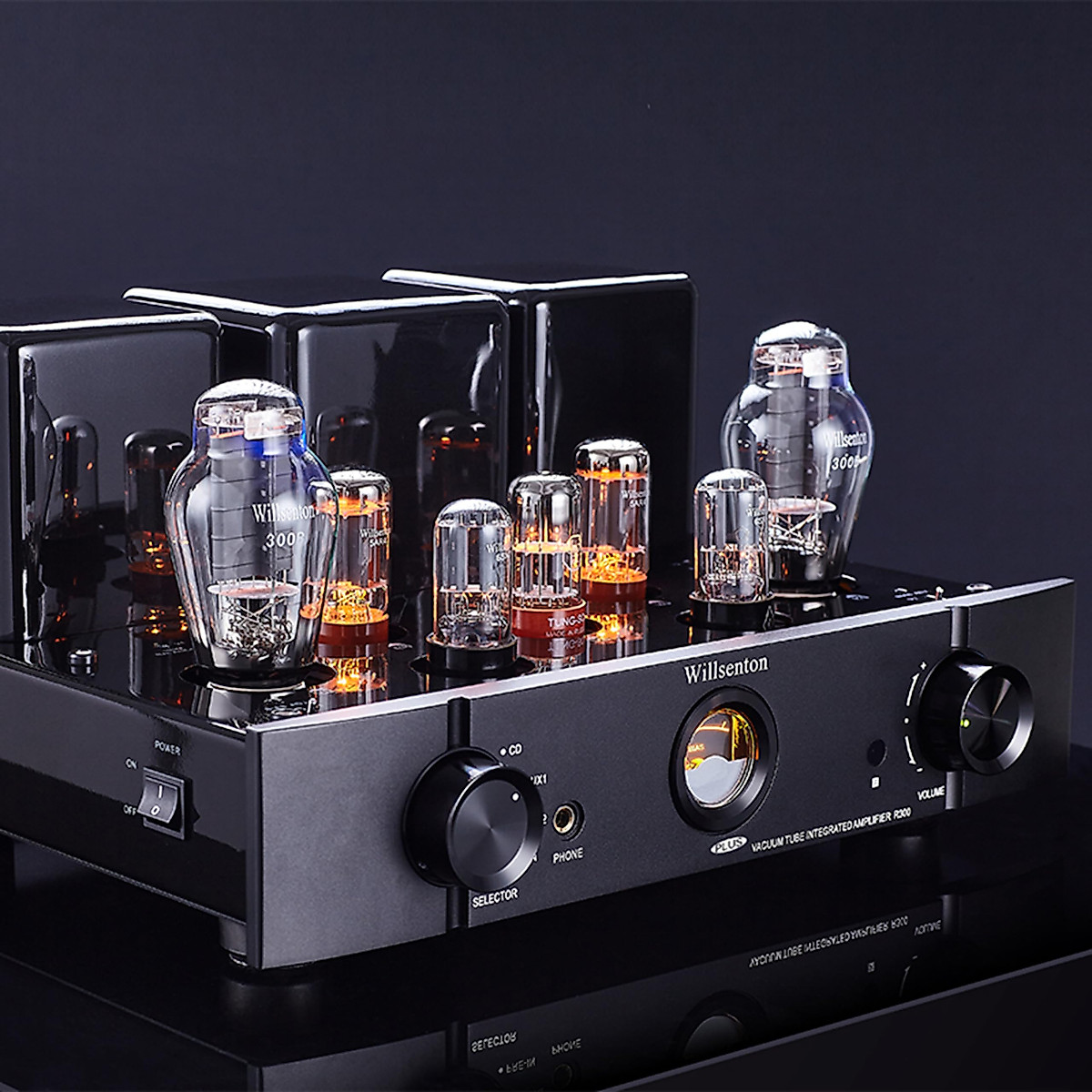 Willsenton R300 Plus Tube Amplifier 300Bx2 Single-Ended Class A Integrated Amplifier Power Amplifier Headphones amp All in One