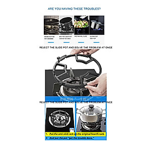 Meter Star Universal Kitchen and Camping, Stove Rack, Moka Pot Holder for Gas cooker anti-skid pot rack, cast iron furnace rack 4 Claw 5 claw milk pot Rack medicine pot Bracket