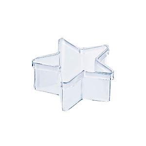 GRUPO MIRANDINHA 10 Acrylic Storage Box Candy Box Candy Container Jewelry Box Star 1.8 fl oz With Lid