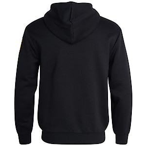 Nickelodeon Men’s SpongeBob and Patrick Fleece Sweatshirt – Men and Women’s Unisex Pullover Hoodie (Size: S-XL), Size Large, Spongebob Black