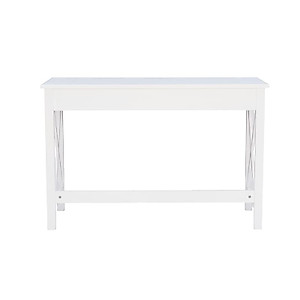 Linon Dalton Wood Laptop Desk in Antique White