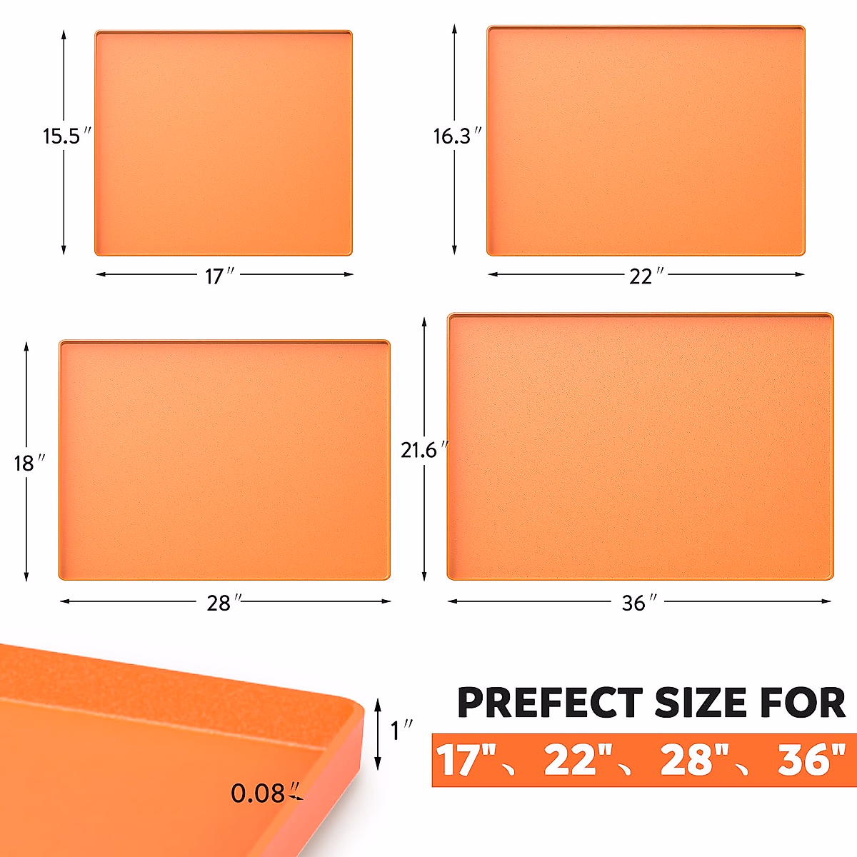 28 Inch Mat for Blackstone, 100% Food-Graded Silicone Griddle Cover with 2 Dishwashing Sponges
