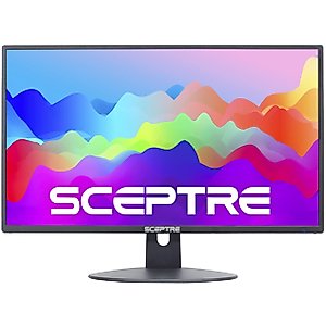 Sceptre 20" 1600 x 900 75Hz LED Monitor 2x HDMI VGA Built-in Speakers, sRGB 99% Machine Black (E209W-16003RT series)