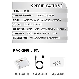 Drone Battery Charger Hub for FIMI X8 SE 2022, Portable Charging Base Butler Discharger Fast Charger Station