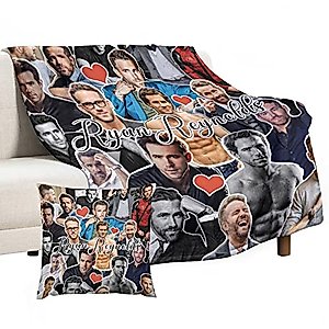 Soft Fleece Throw Blanket with 18"×18" Pillow Case, 3D Print Lightweight 50"×60" Flannel Blanket Warm Plush Blanket for Living Room Bedroom (Cute)