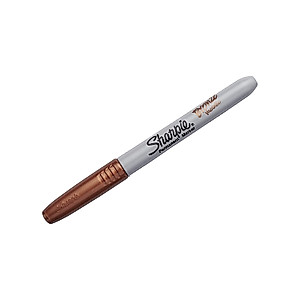 Sharpie - Fine Point Metallic Permanent Markers - Silver/Gold/Bronze (1-Pack of 4)