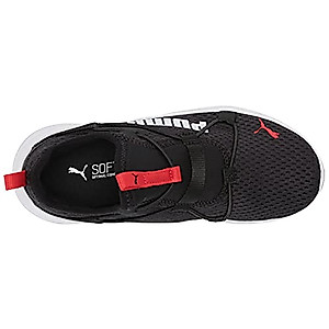 PUMA Softride Rift Slip-On Pop (Little Kid) Puma Black/High-Risk Red 1 12 Little Kid M