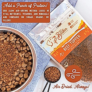 Beg & Barker Beef Dog Food Topper (5 oz, Pack of 1) - Premium Meal Mixers for Dogs - Healthy Dog Food Topper - All Natural, Dog Food Seasoning - High Protein Beef Dog Food Toppers