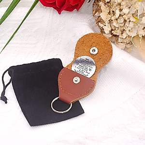 to My Dad Pocket Hug Token Gift, Long Distance Relationship Keepsake Stainless Steel Double Sided，Pocket Hug Token Gift for Dad from Daughter - Thank You for Everything