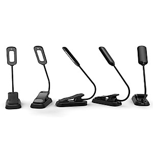 ZYK Book Light, 12 LED USB Rechargeable Reading Light with 3-Level Brightness for Eye Protection Night Reading Lamp