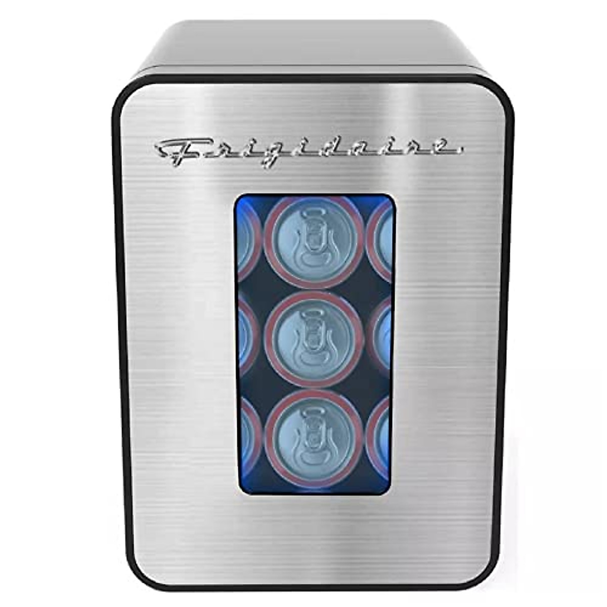 Frigidaire Mini Fridge Holds 15 Cans or 10 Liters Stainless Steel EFMIS200-SS (Renewed)