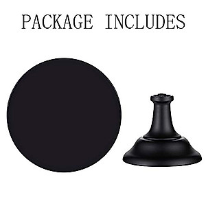 Cake Stand Set Round Metal Cake Stands Dessert Display Cupcake Stands with Simple Design (Black, Diam 8")