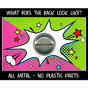 Red Cheerleader Buttons Pins