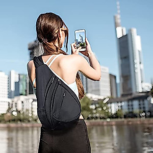 SUGLAU Sling Bag Waterproof Crossbody Backpack Hiking Daypack Shoulder Backpack Traval Outdoor Chest Bags for Men Women