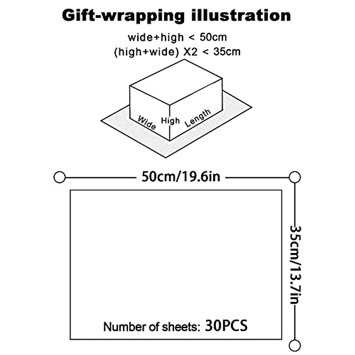 KINBOM 30pcs 35 x 50cm/ 13.8 x 19.7 inch Butterfly Tissue Paper, Rose Gold Wrapping Paper Metallic Packing Paper for DIY Crafts Baby Showers Birthday Wedding