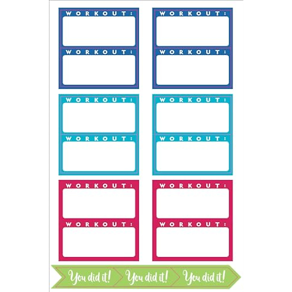 Essentials Health & Fitness Planner Stickers (Set of 325 Stickers)